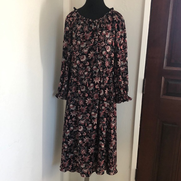 Talbots | Dresses | Talbots Printed Long Sleeve Dress | Poshmark